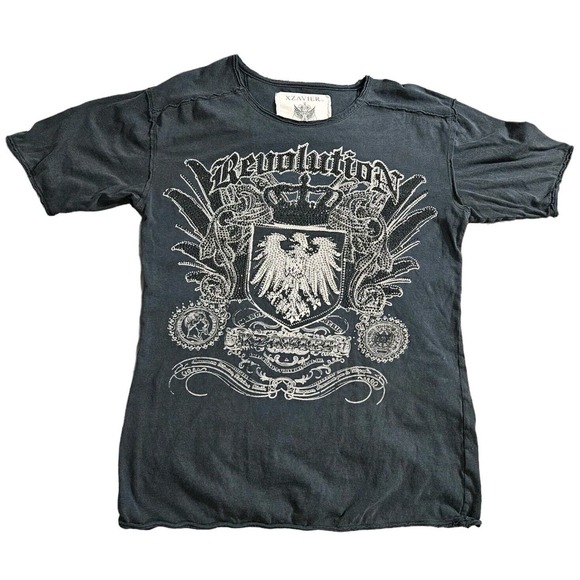 Xzavier | Shirts | Vintage Xzavier Revolution Tshirt Mens L Black ...